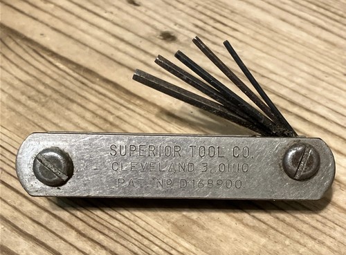Superior Tool Co. USA Cleveland 3 Ohio ALLEN WRENCH SET Vintage Tool | eBay