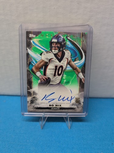2024 Topps Inception Bo Nix On Card Auto! Green 148/150 | eBay