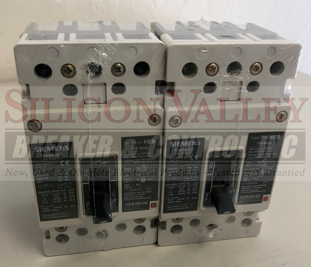 Siemens HEB3B100 3 Pole 100 Amp 600v Circuit Breaker for sale online | eBay