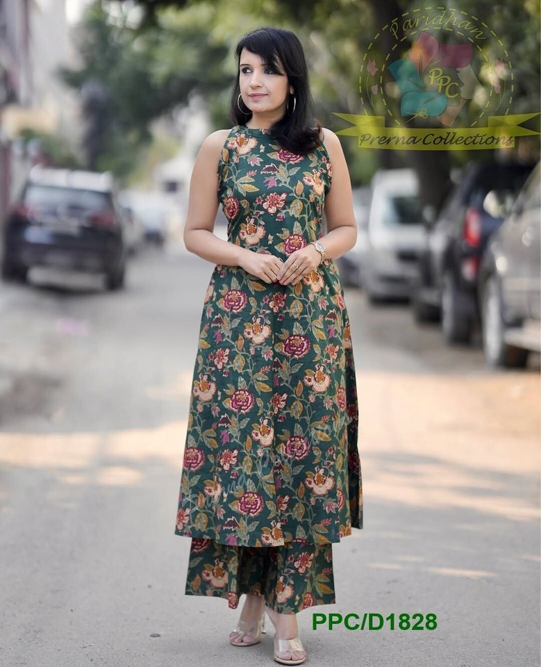 Indian Designer Top Tunic Kurti Cord Set Bollywood Party Wear Kurta ...