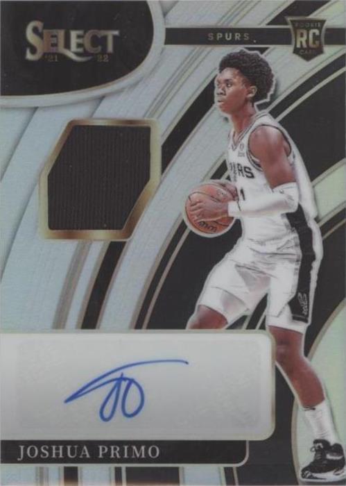 2021-22 Panini Select - Rookie Jersey Autographs Joshua Primo #RJ-JPR ...