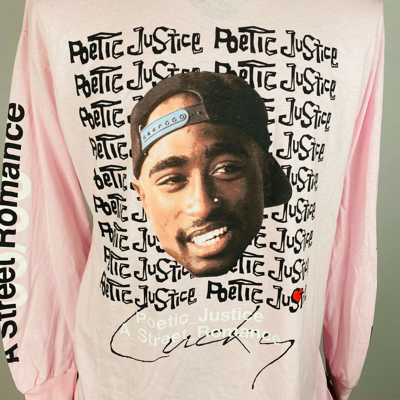 Poetic Justice Tupac Shakur Rapper Graphic Pink T-Shi… - Gem