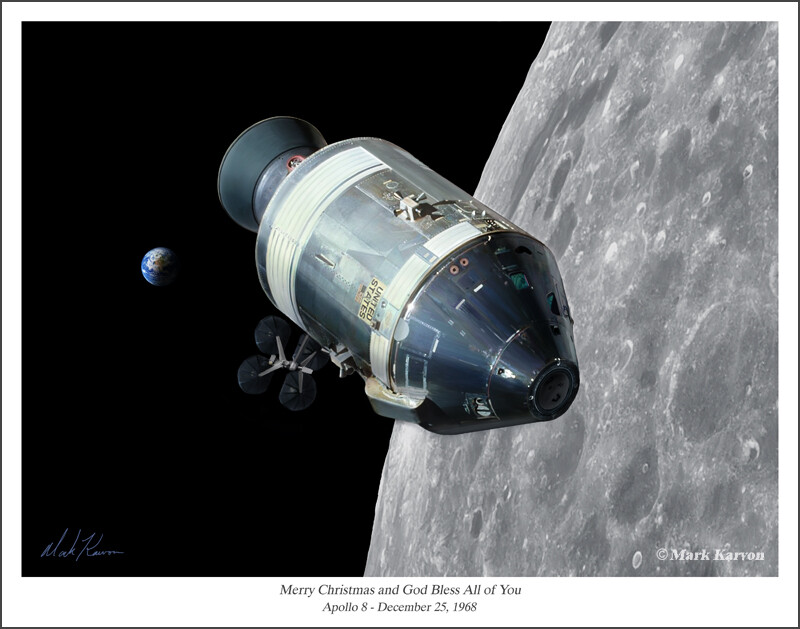 Apollo 8 Space Art Print - 11" x 14" | eBay