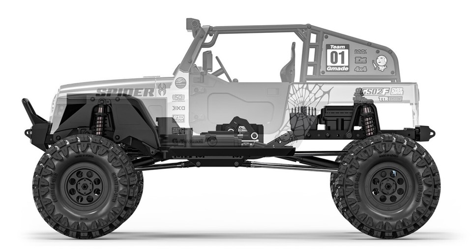 Gmade GS02F Spider Portal TS Assembly Kit 1/10 RC Crawler Truck Car ...