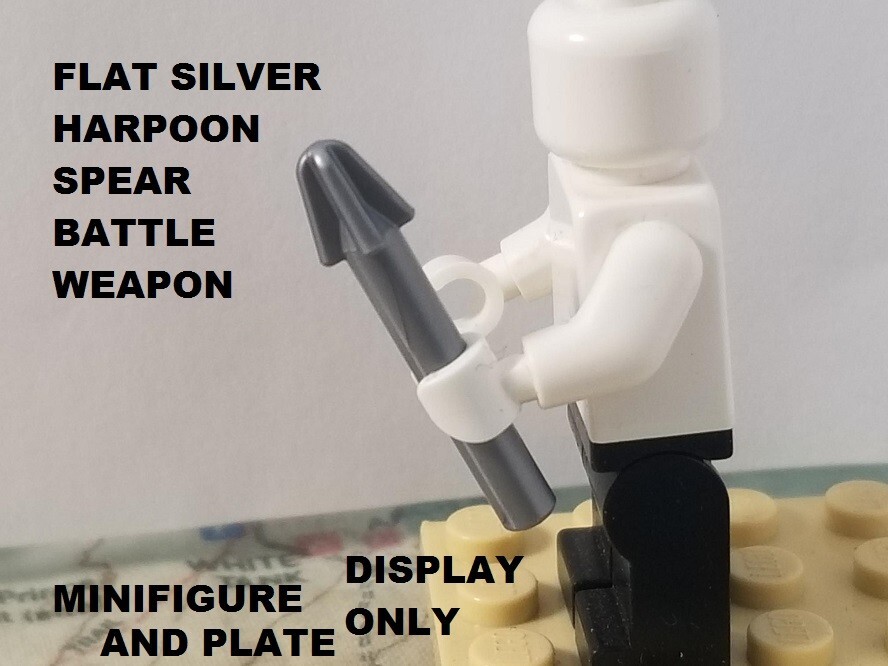 LEGO Flat Silver Spear Scuba Diving Weapon Deep Sea Fishing HARPOON ...