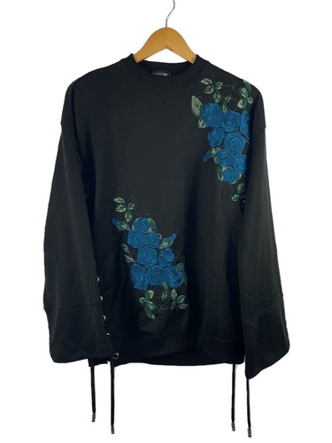 Ado x HARE Collab Side Lace-up Rose Embroidered Sweatshirts Black S(US ...