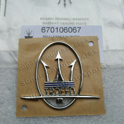 Genuine Maserati Levante Trofeo LH Trident Emblem Brand New 670106067 ...