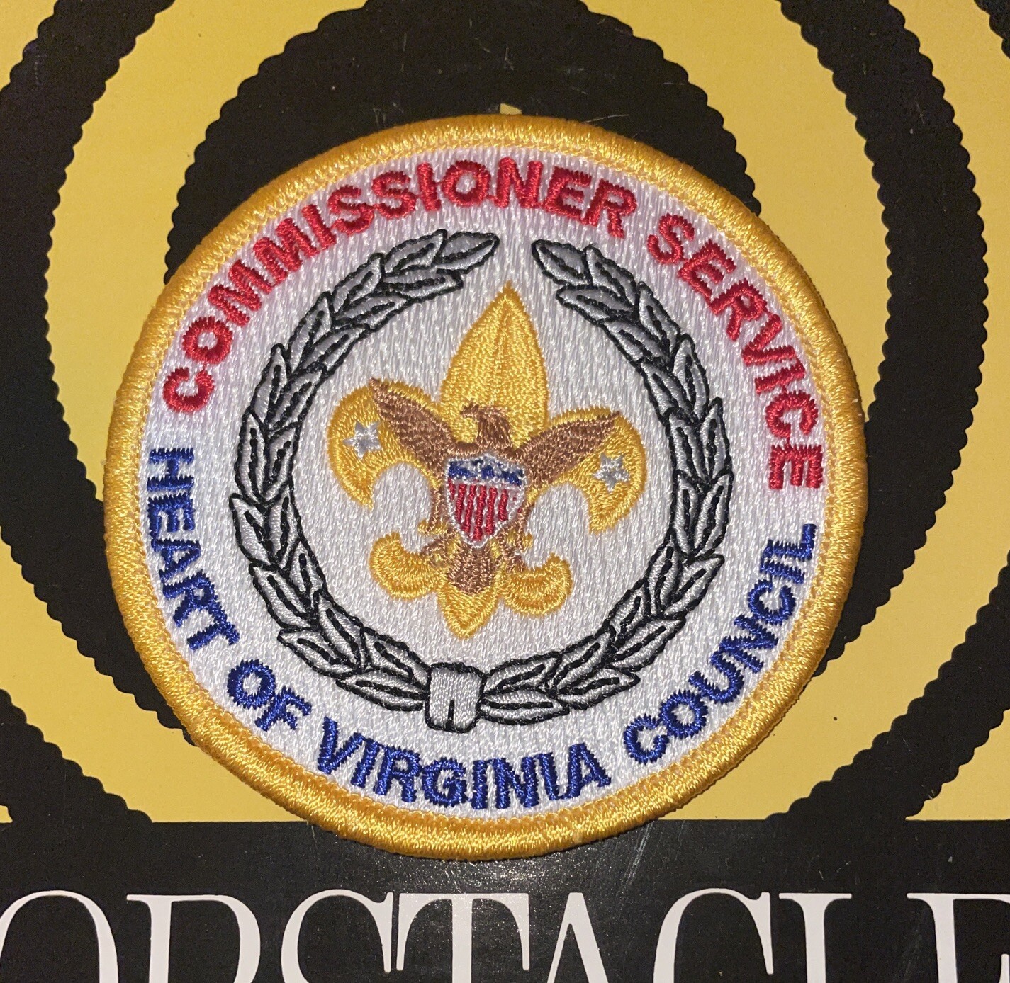 Boy Scout Patch Badge Commissioner Service Heart Of Virginia Council ...