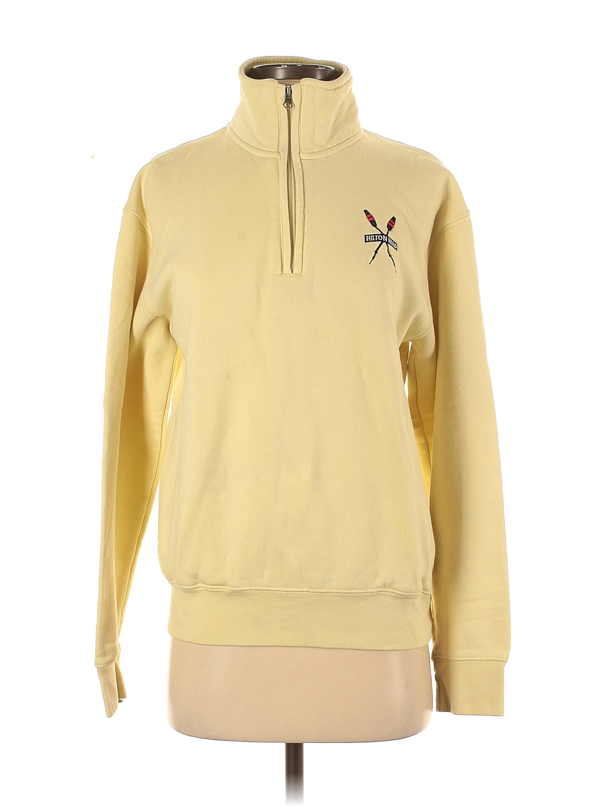 Better Than Basic by A.C.C. Women Yellow Pullover Swe… - Gem