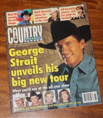 Country Weekly Magazine April 14, 1998 / George Strait, Neal McCoy, TG ...