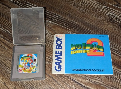 Nintendo Gameboy Super Mario Land 2 - 6 Golden Coins with Instruction ...