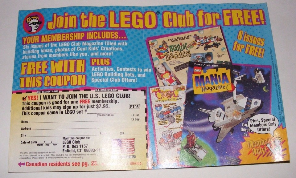 1996 LEGO North America Catalog (Pirates, City, Space,Technic) | eBay