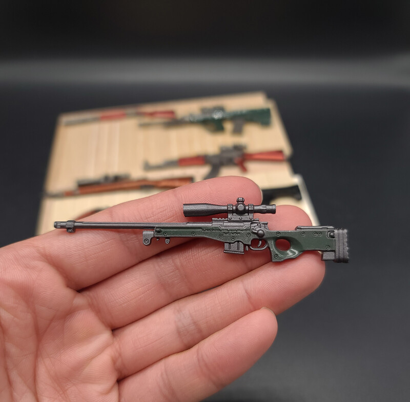 1/12 Scale 98k AWM Sniper Rifle Gun Model Weapon Toy For 6" SHF Figma ...