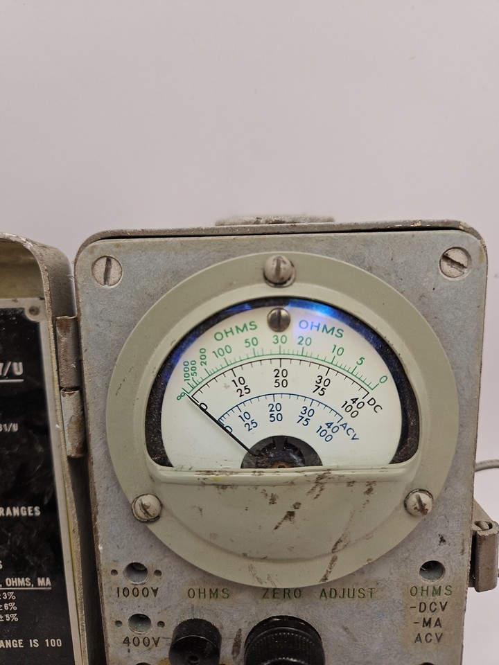 Multimeter TS-297/U Portable Test Instrument US Army Circa 1950's ...