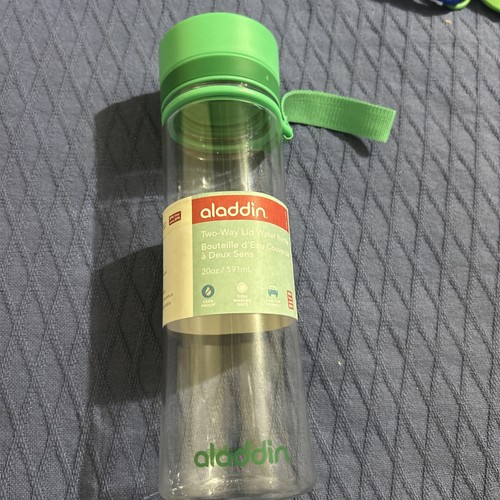 ALADDIN 2-Way Lid Water Bottle green No Straw 20 oz | eBay
