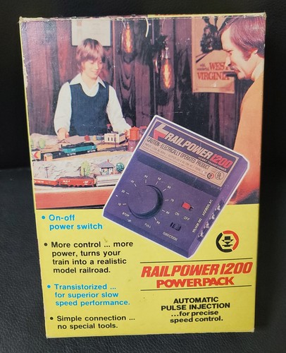 Vintage RailPower 1200 Power Pack Model Railroad Train Sets Tyco ...