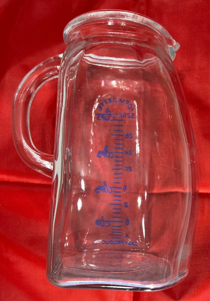 Vintage Formulette Formula Glass Measuring Pitcher 4 Cup 32oz Baby ...