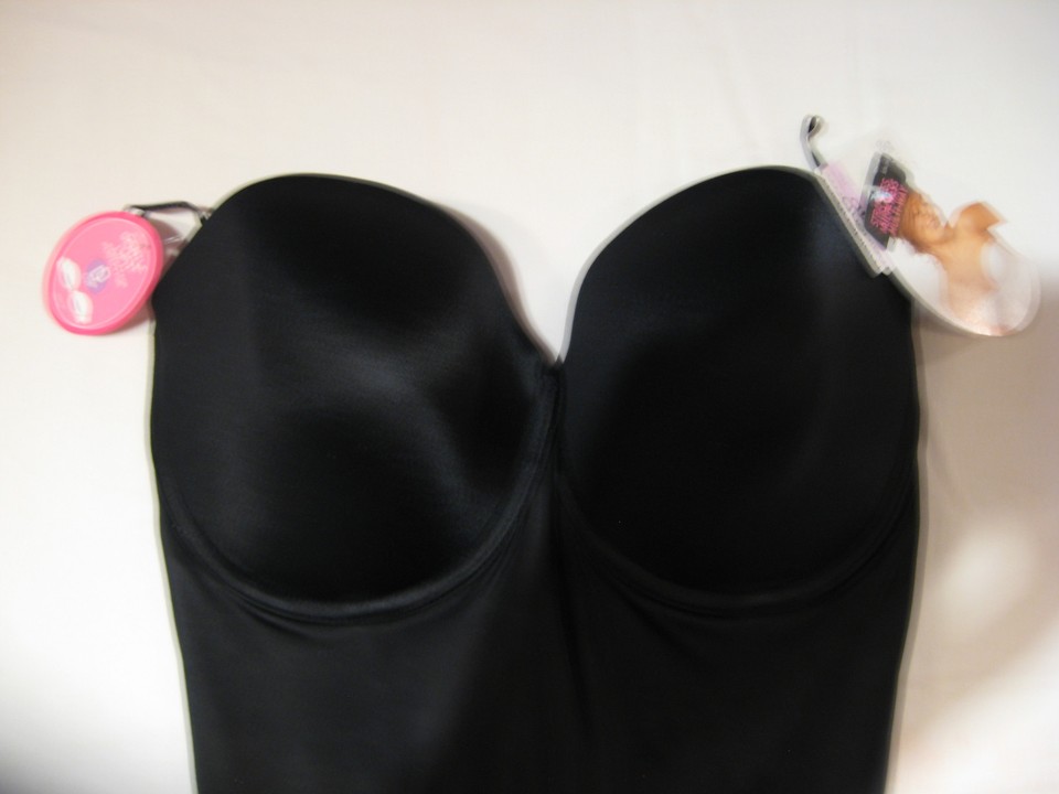 Maidenform Custom Lift Strapless Longline Bra 9655 Black 34D NWT | eBay