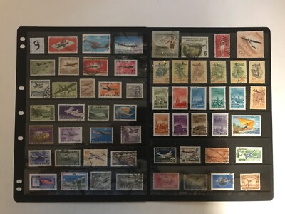 AIRPLANES & AVIATION ON STAMPS TOPIC Stamp Collection FREE SHIPPING Lot ...