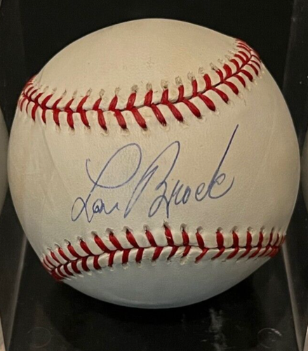 Lou Brock Autographed National League Baseball PSA DNA | eBay
