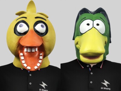 Halloween Masquerade Latex Animal Duck Head Mask Carnival party Cosplay ...