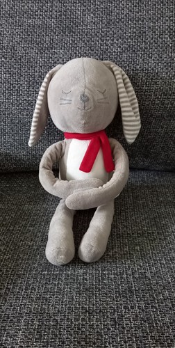 C3 DOUDOU PELUCHE LAPIN OBAIBI OKAIDI BLANC GRIS RAYE ROUGE | eBay
