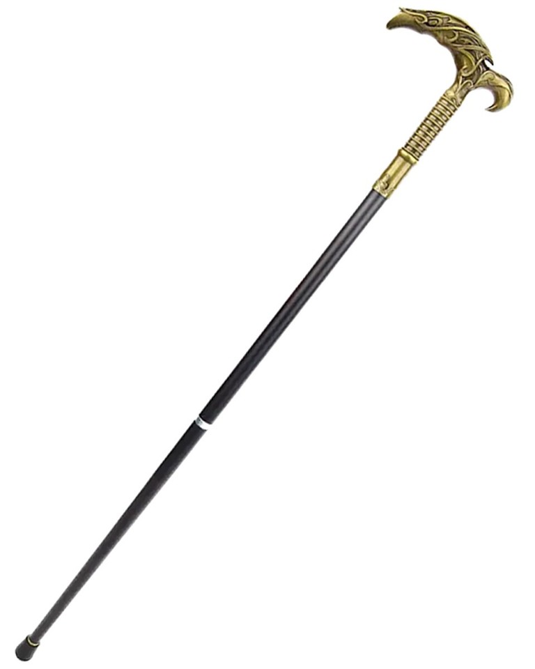 Penny Dreadful Steampunk Gentleman Walking Stick Swaggering Cane Bronze ...
