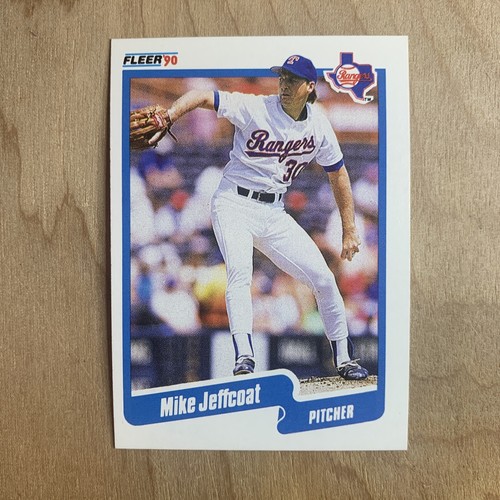 1990 Fleer Baseball #302 Mike Jeffcoat Texas Rangers | eBay