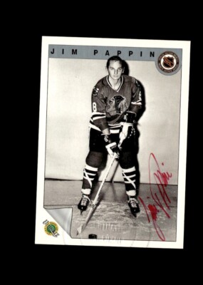 Jim Pappin 1992 Ultimate Original Six Blackhawks authentic autographed ...
