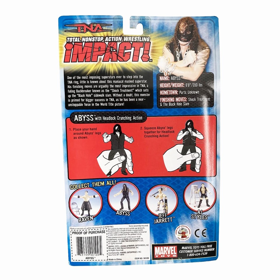 TNA Wrestling Abyss Figure, Marvel Toys, AEW, WWE, WWF, ECW | eBay