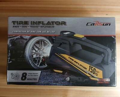 Carsun Tire Inflator for Bikes Cars Trucks Inflatables 150 PSI C3012-1 ...