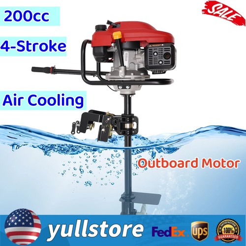 4-Stroke Outboard Motor 200cc Air Cooling Marine Motor CDI Boat ...