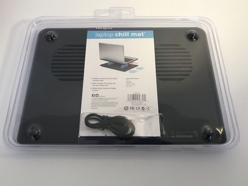 Targus 16" Dual Fan Laptop Chill Mat AWE61US - New in Sealed Package | eBay