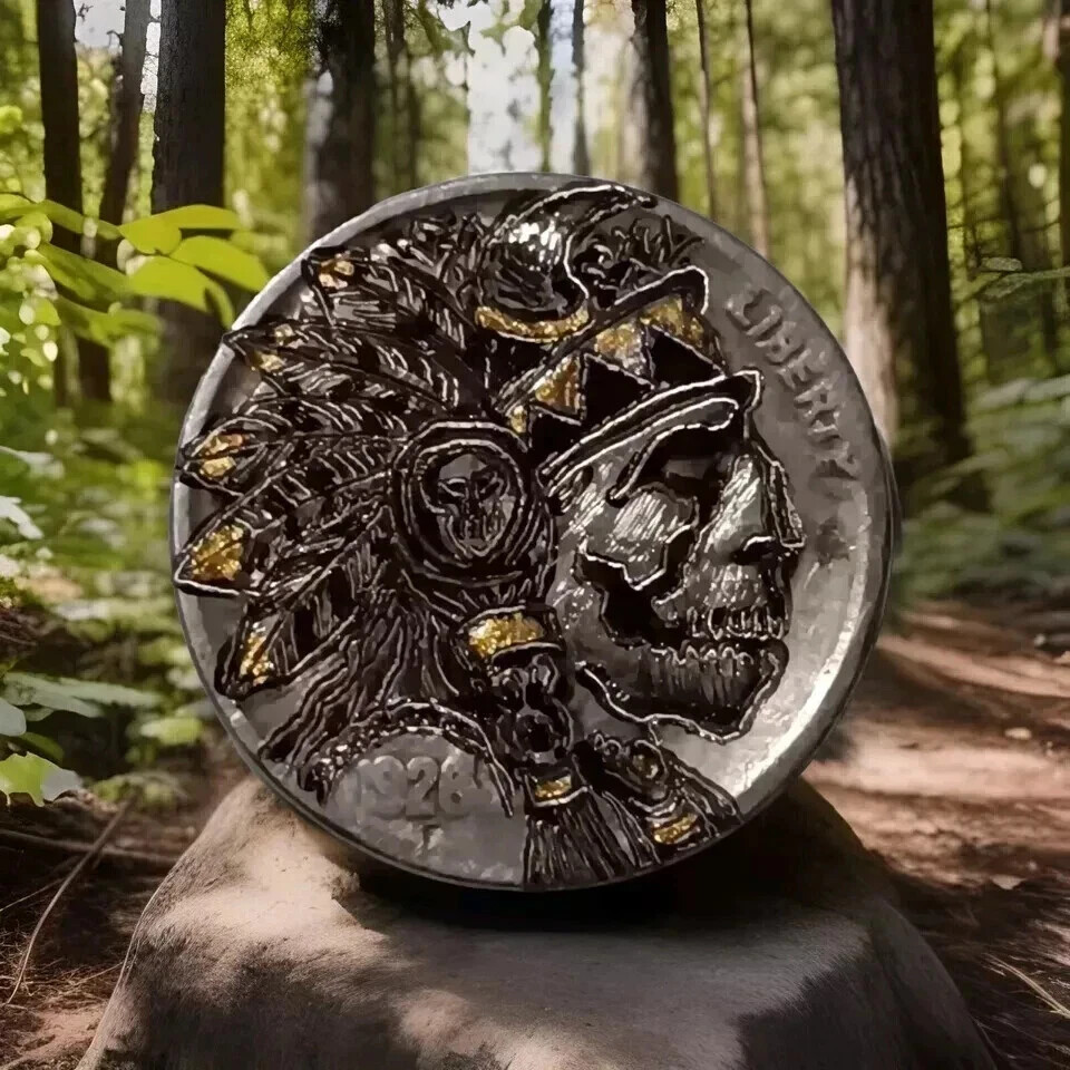 Hobo Nickel hand carved original by J&M Tarantula buffalo as the blood ...