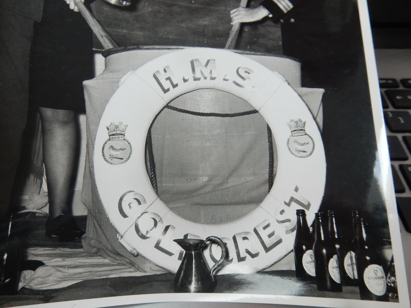 RNAS Dale (HMS Goldcrest) CHRISTMAS PUDDING 20 x 16 cm orig photograph ...