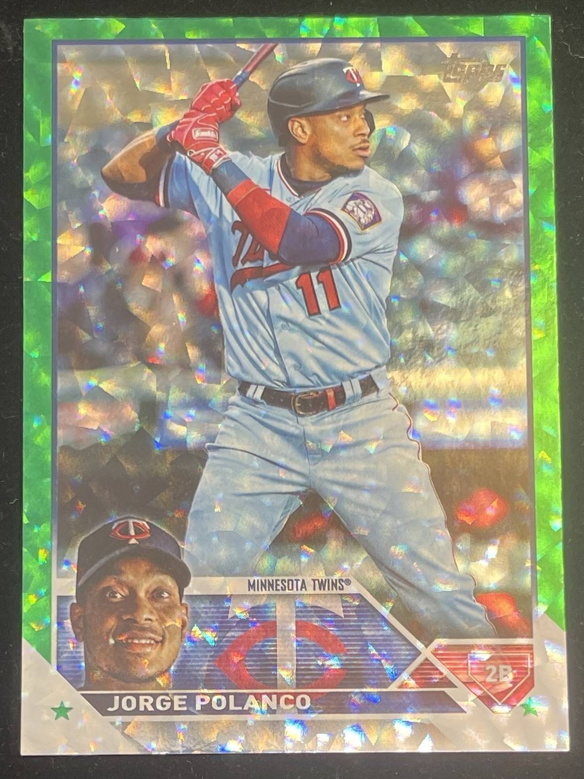 Jorge Polanco 2023 Topps Series 2 Green Ice Foil #515 /499 Seattle ...
