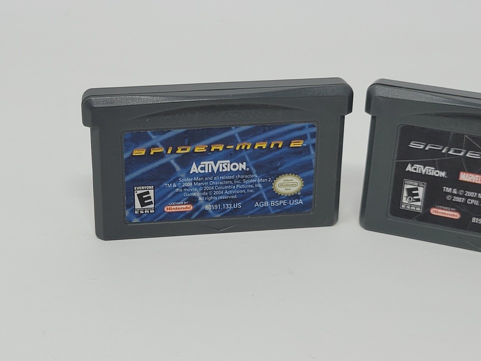 Spider-Man 2 & 3 Nintendo Game Boy Advance GBA Authentic Tested Nice ...