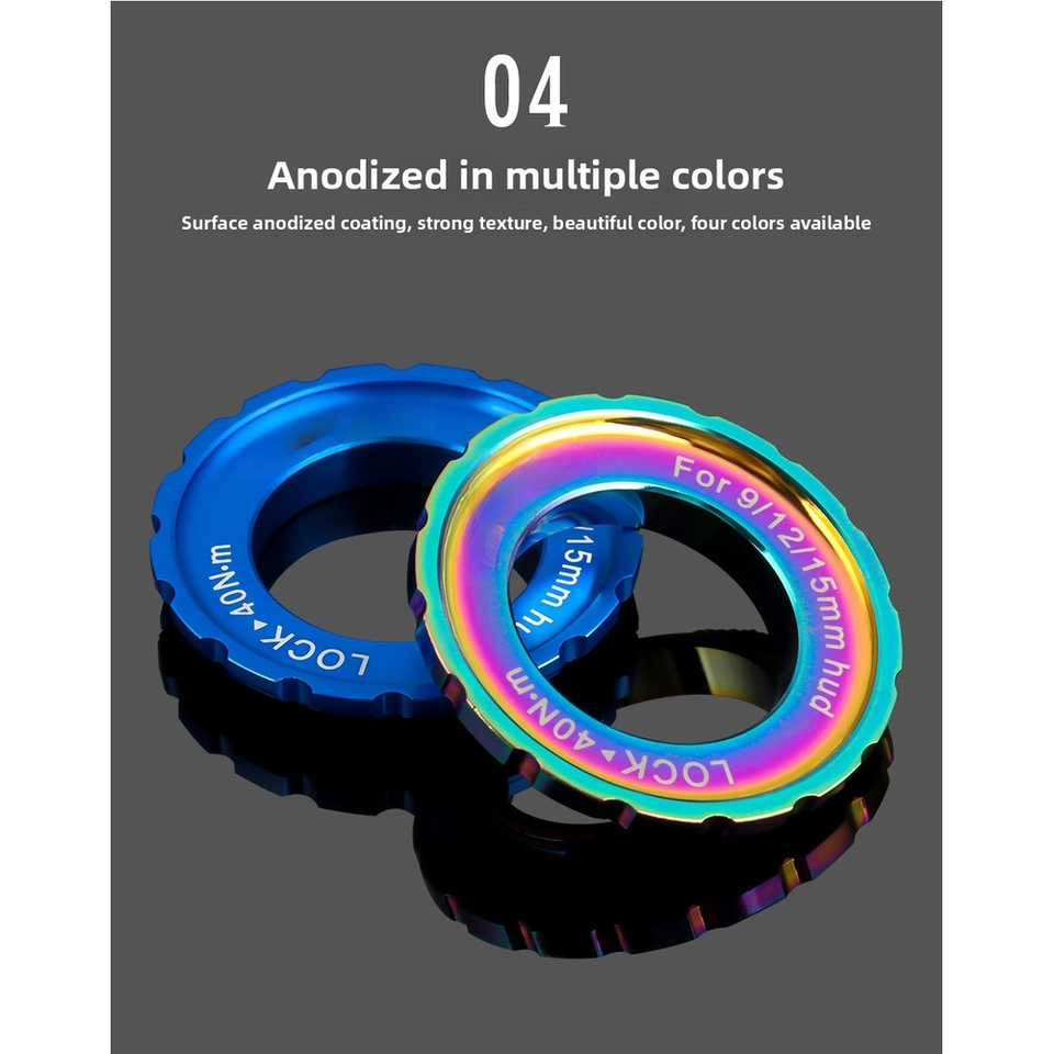 Mountain Bike Center Lock to Six Bolt Disc Brake Adapter Aluminum Alloy | eBay Australia