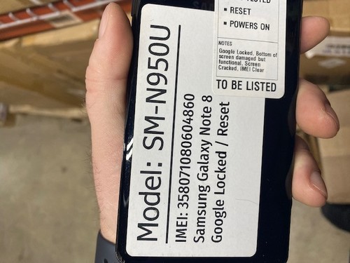 Samsung Galaxy Note 8 Sm-N950u 64gb Verizon Black - Frp Samsung For ...