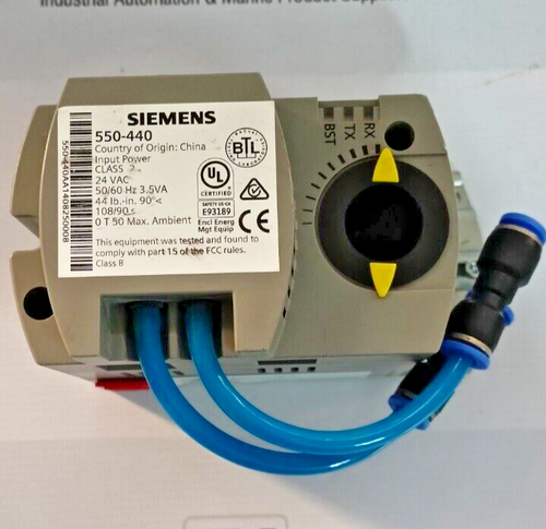 550-440 VAV ACTUATOR BACNET ATEC CONTROLLER SIEMENS USED 24VAC 3.5VA ...
