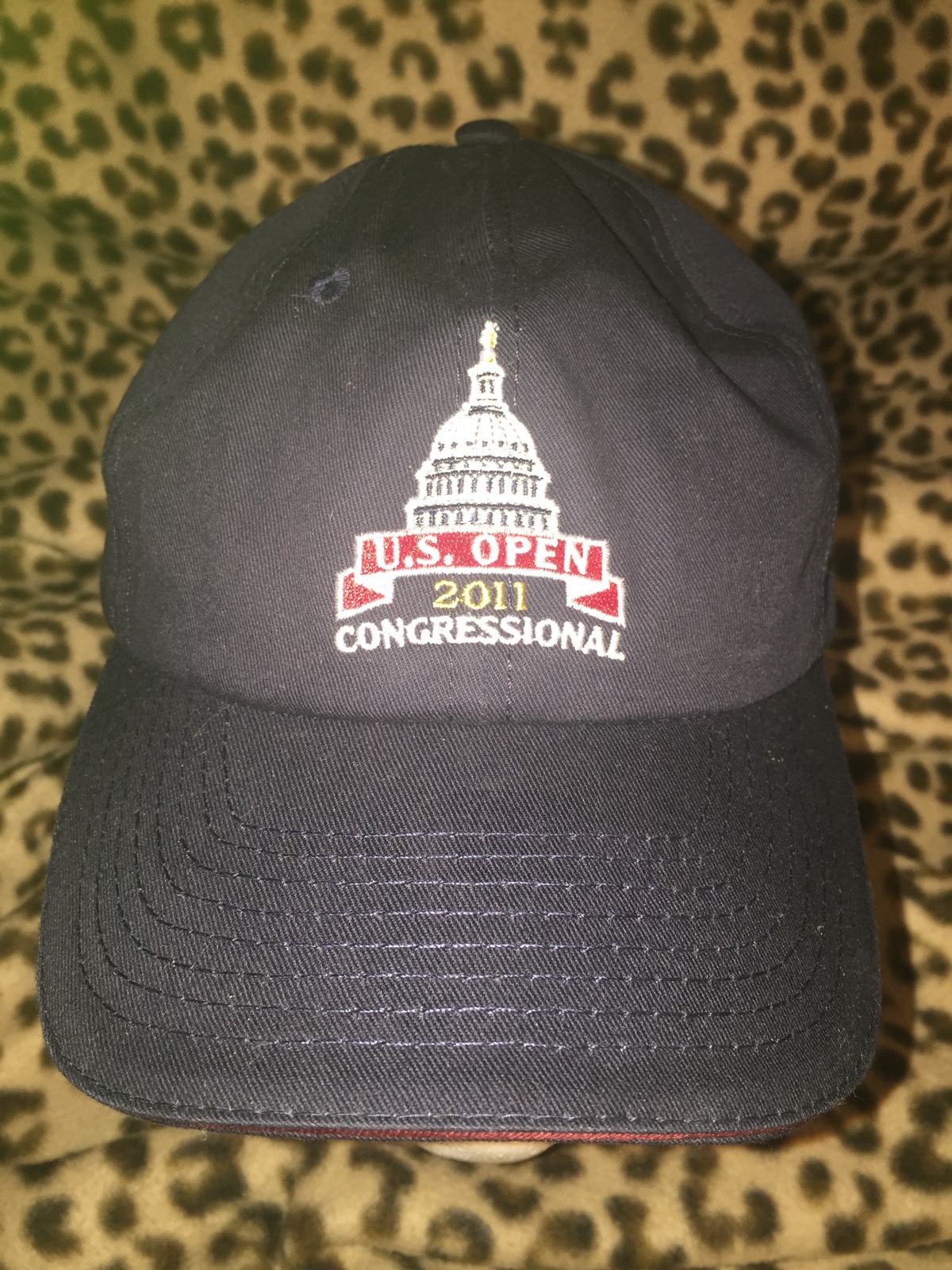 Men's EUC USGA 2011 US CONGRESSIONAL OPEN Blue Adjustable Strap Hat ...