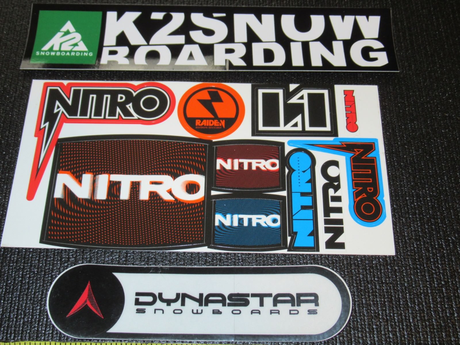 Nitro K2 Dynastar snowboard stickers decals / ski snowboard 3 stickers ...