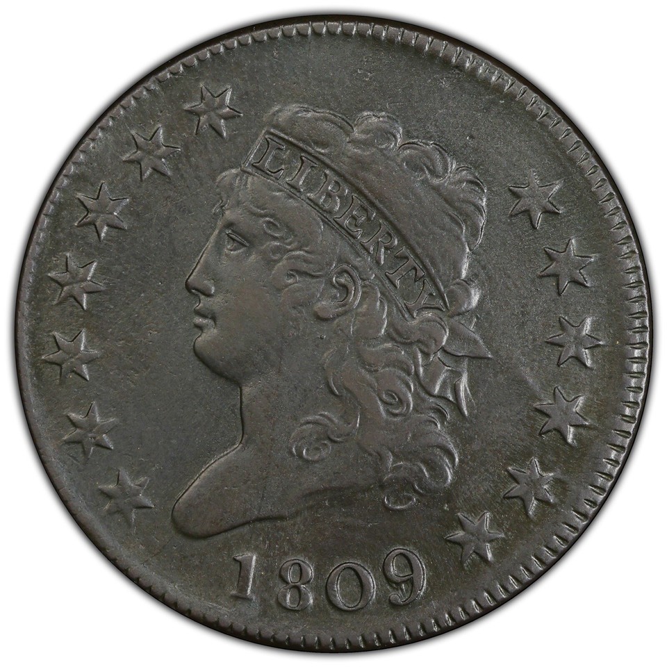 1809 Classic Head Large Cent 1c STUNNING HIGH GRADE PCGS XF Detail ...