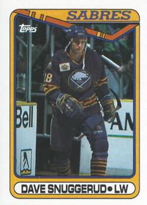 #340 Dave Snuggerud - Buffalo Sabres - 1990-91 Topps Hockey | eBay