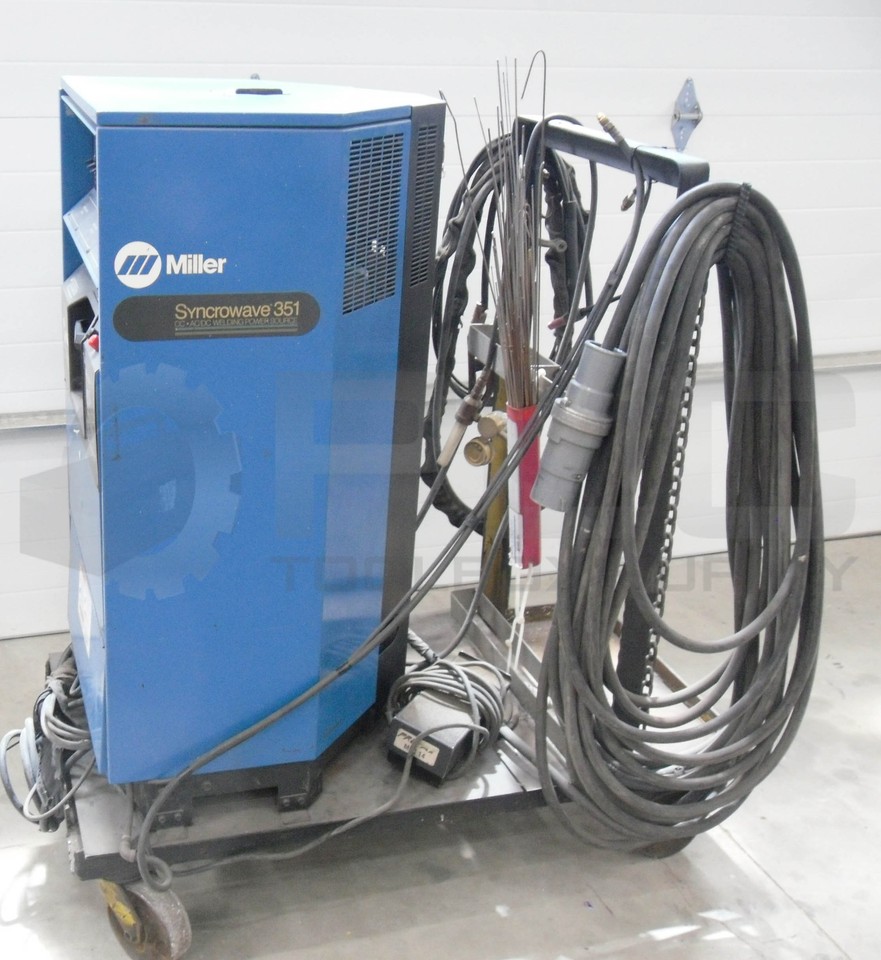 MILLER SYNCROWAVE 351 AC/DC WELDING POWER SOURCE W/ PROFAX MFC 14 FOOT PEDAL | eBay