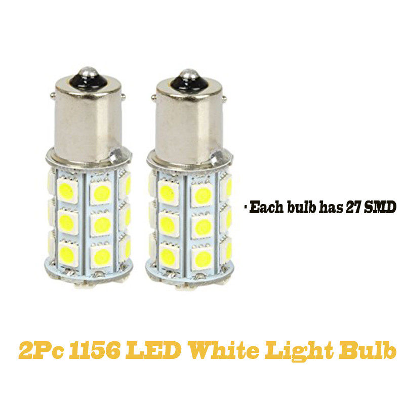2Pc 1156(BA15S) 27SMD White Backup/Reverse Light for 2002-2004 Mini ...