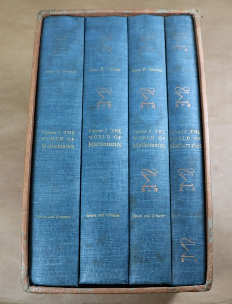 The World Of Mathematics By James R Newman, 4 Volume Box Set, 1956 ...