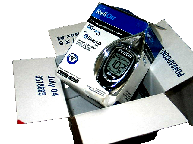ReliOn Self Monitoring Blood Glucose Meter Bluetooth Smart Lancing ...