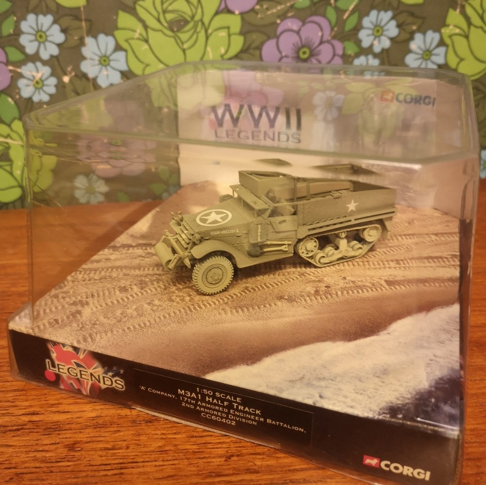 Corgi WWII Legends M3A1 Half Track A Company 17th Engineer Scale Model ...
