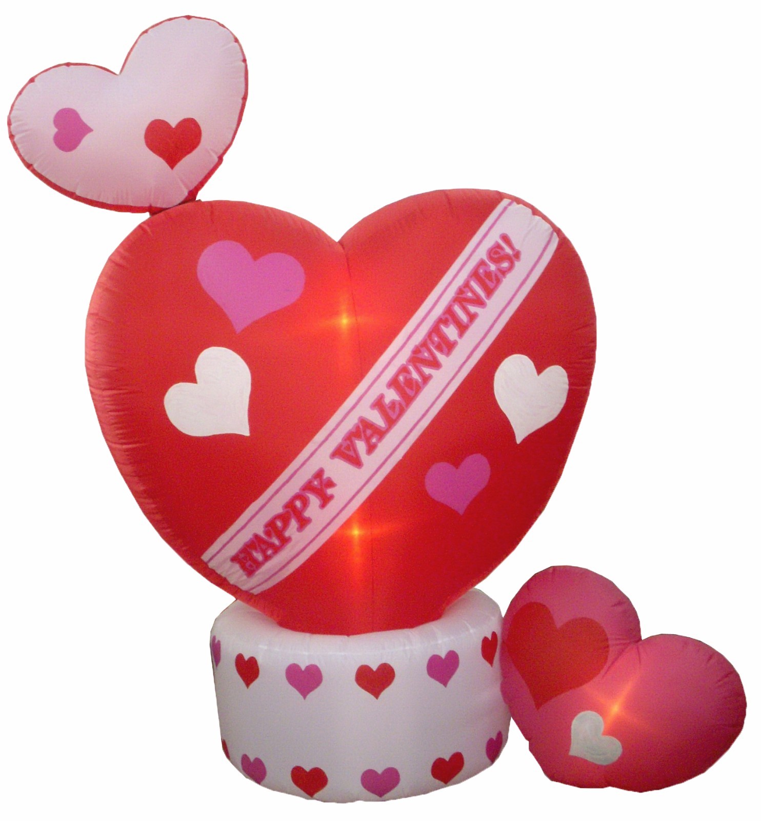 8 Foot Tall Valentines Day Inflatable Animated Rotating Top Heart ...